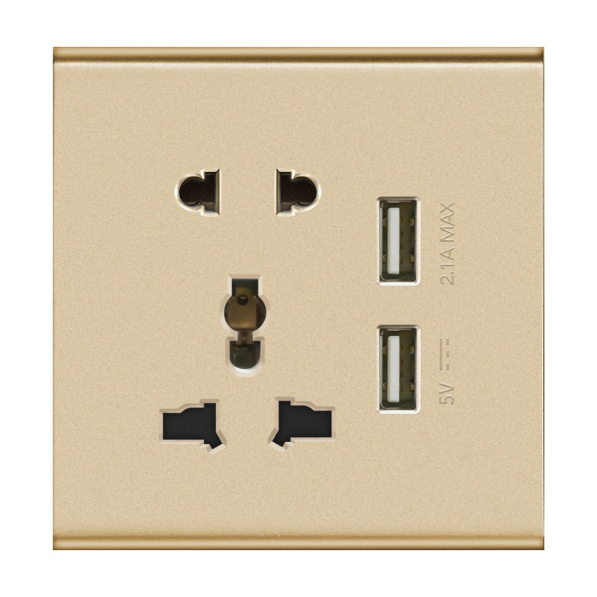 Multifunctional five-hole socket with USB – Modelos Home Automation
